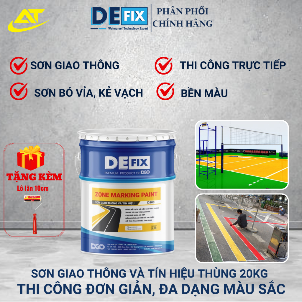 Sơn giao thông lạnh, Sơn vạch kẻ đường (thi công trực tiếp) DEFIX Road ...