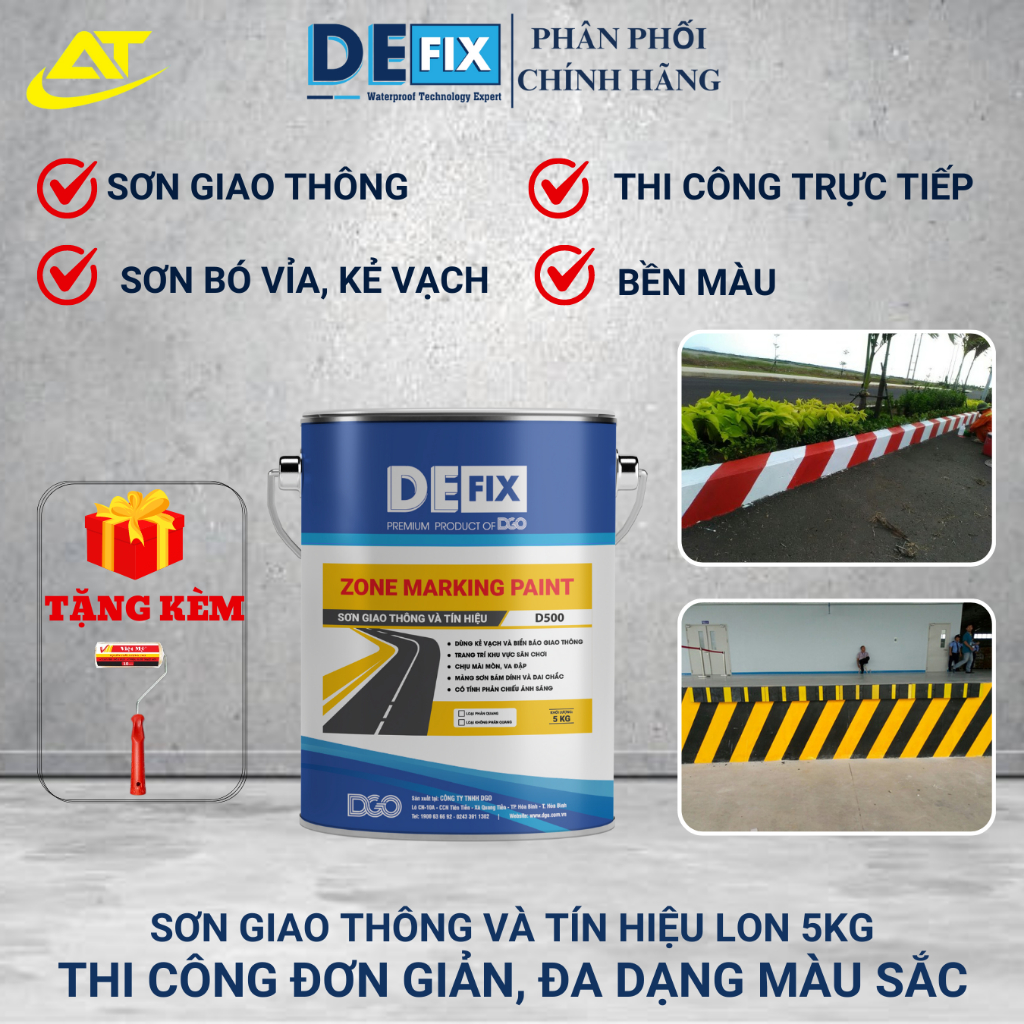 Sơn giao thông lạnh, Sơn vạch kẻ đường (thi công trực tiếp) DEFIX Road ...