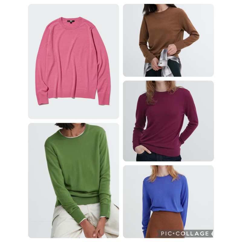 Áo len Nữ Merino wool Extra Fine Uni qlo | Shopee Việt Nam