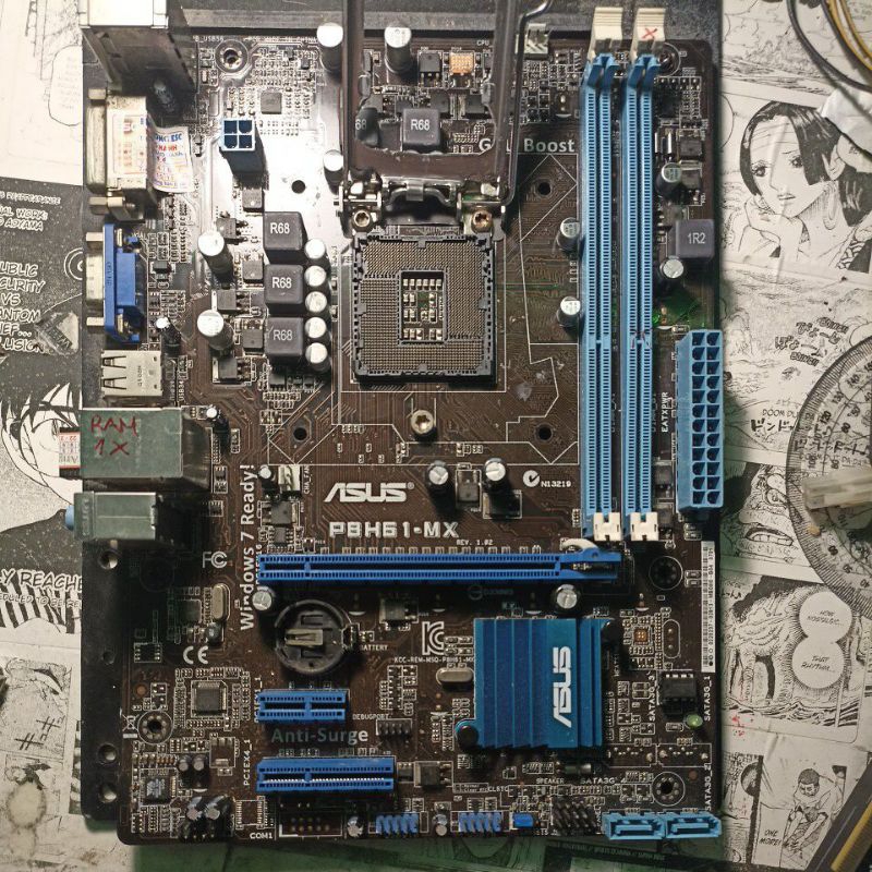 main H61 asus hỗ trợ cpu socket 1155 lỗi 1 thanh ram | Shopee Việt Nam