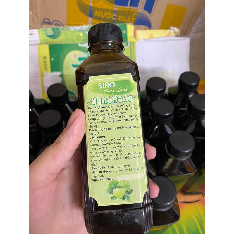 siro húng chanh handmade chai to 350ml | Shopee Việt Nam