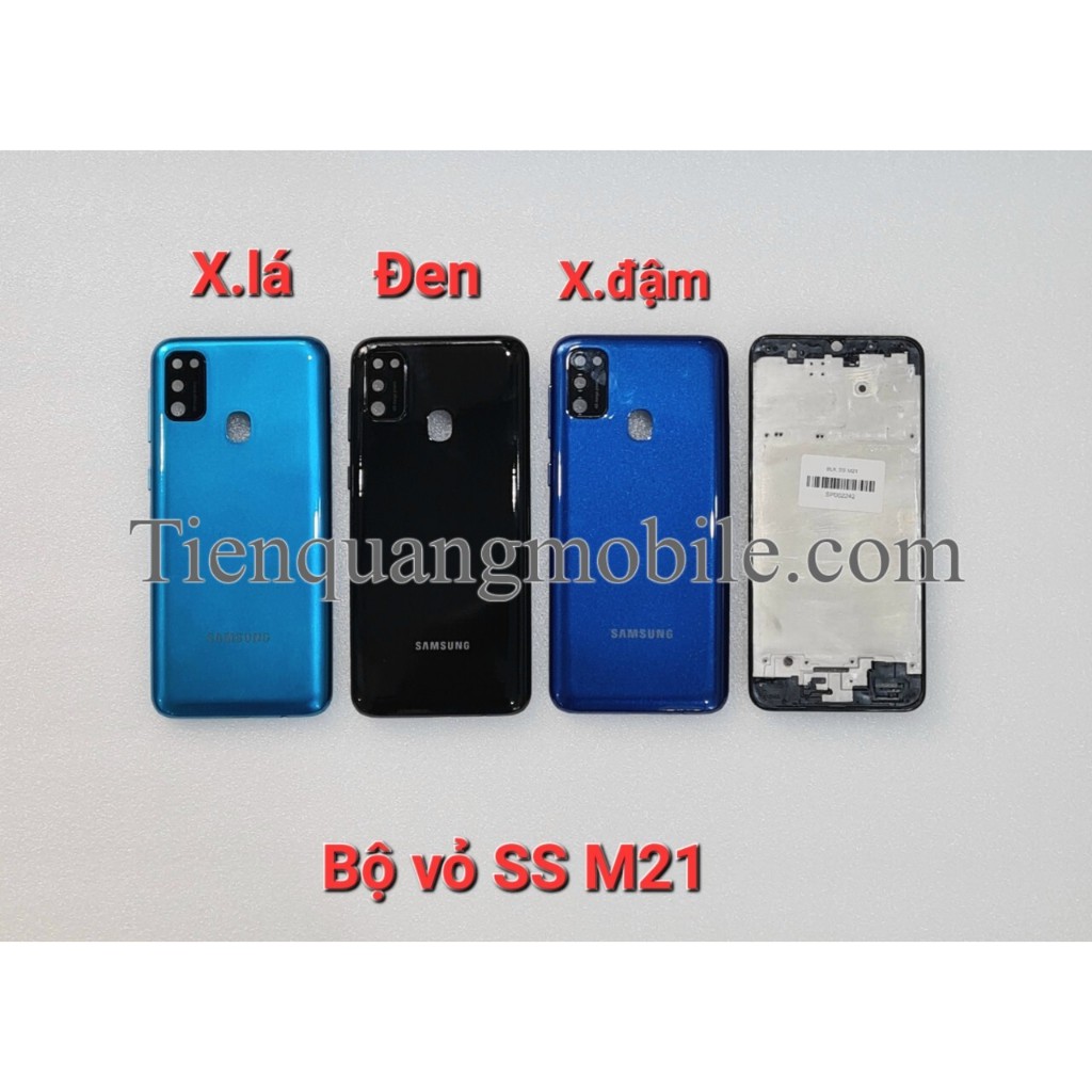Bộ vỏ Samsung M21 (gồm vỏ, kính cam, nút bấm, xương) | Shopee Việt Nam
