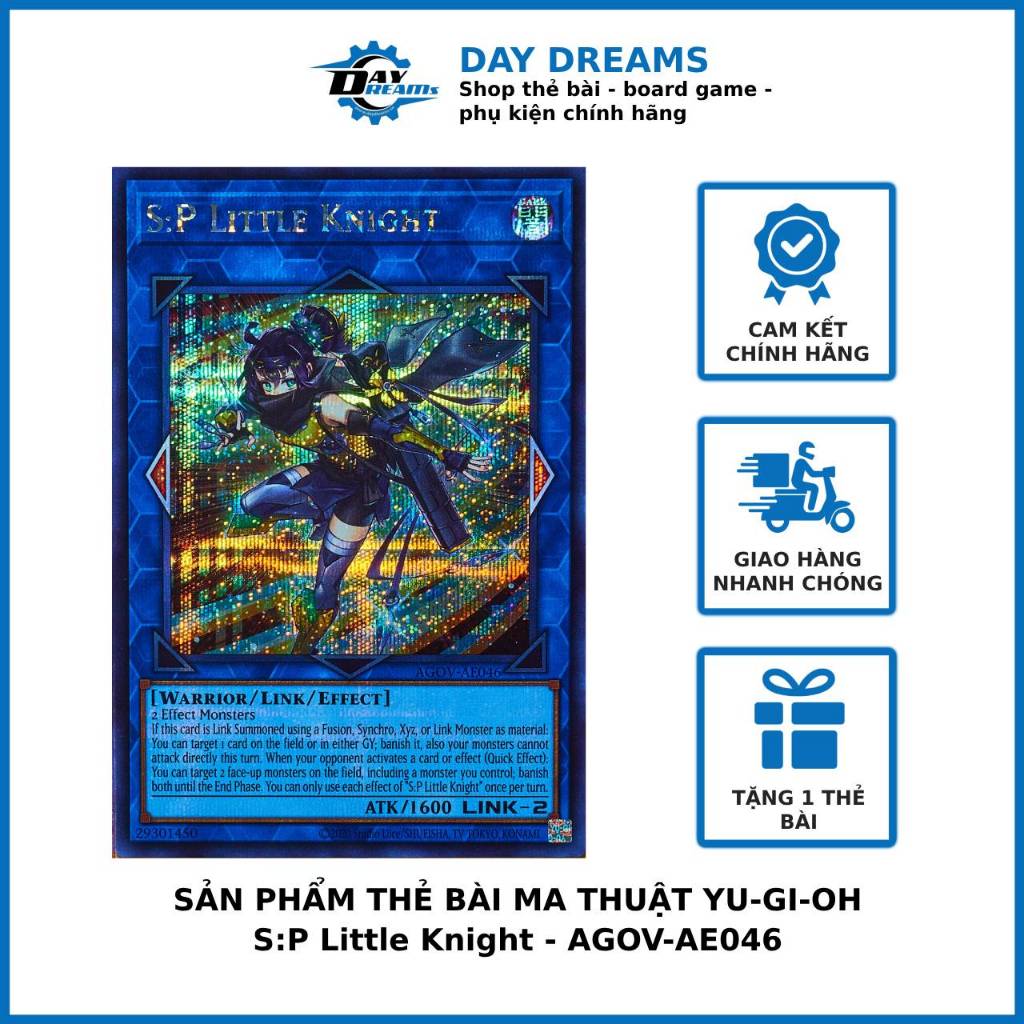 Thẻ bài Yugioh!: S:P Little Knight - AGOV-AE046 - Super/Secret rare ...