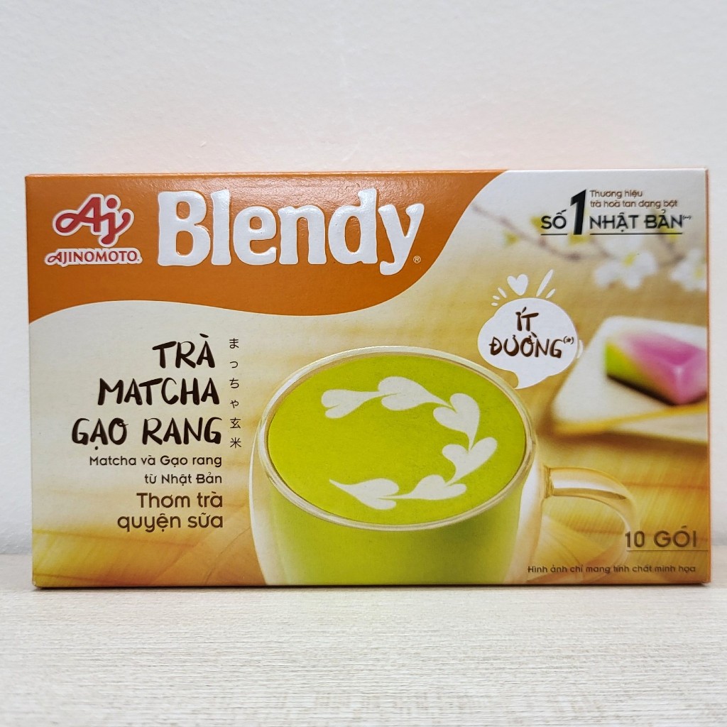 BLENDY (Hộp GẠO RANG 160g) TRÀ MATCHA GẠO RANG HÒA TAN AJINOMOTO Fried ...