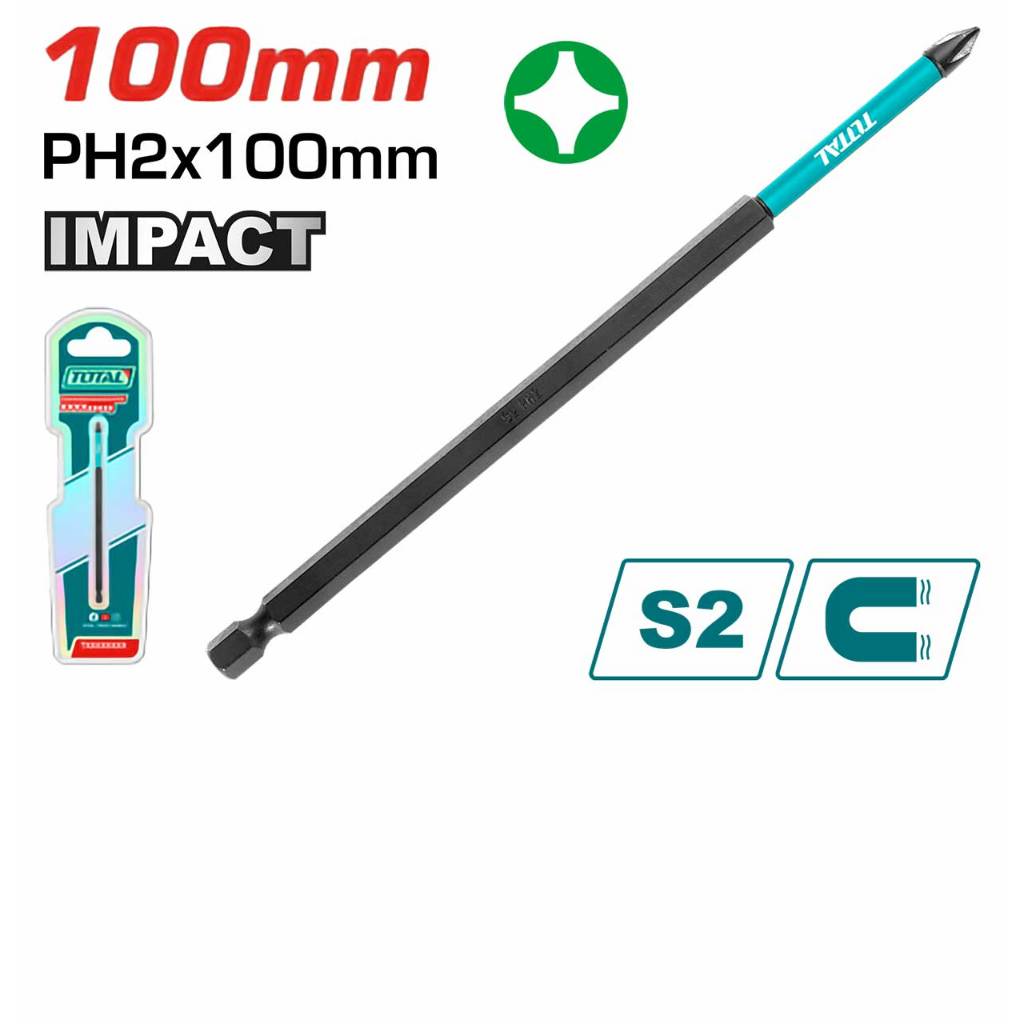 ĐỒ NGHỀ TOTAL Mũi bắt vít PH2x100mm TACIM71PH2100 | Shopee Việt Nam