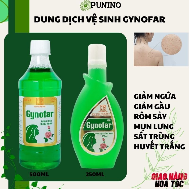 Dung dịch vệ sinh phụ nữ / Nước rửa phụ khoa Gynofar (PHARMEDIC ...