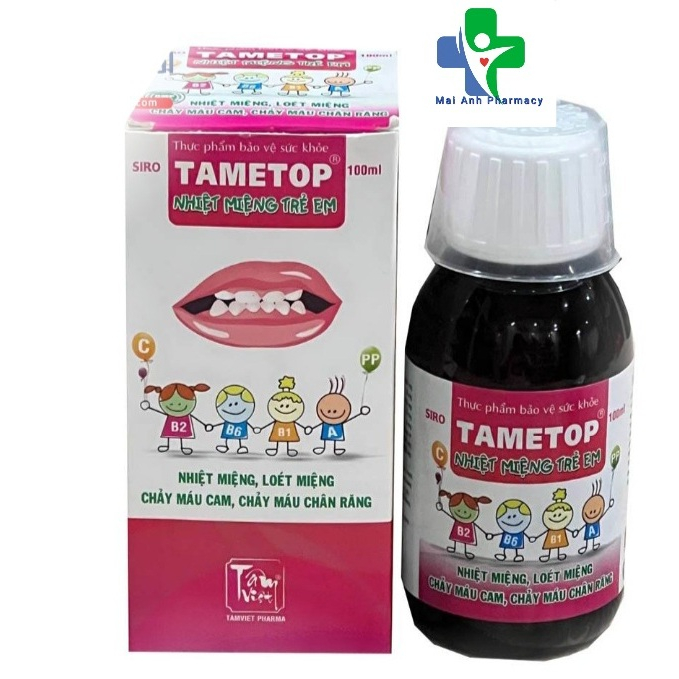 Siro Tametop 100ml hỗ trợ thanh nhiệt ,giảm nhiệt miệng chảy máu chân ...