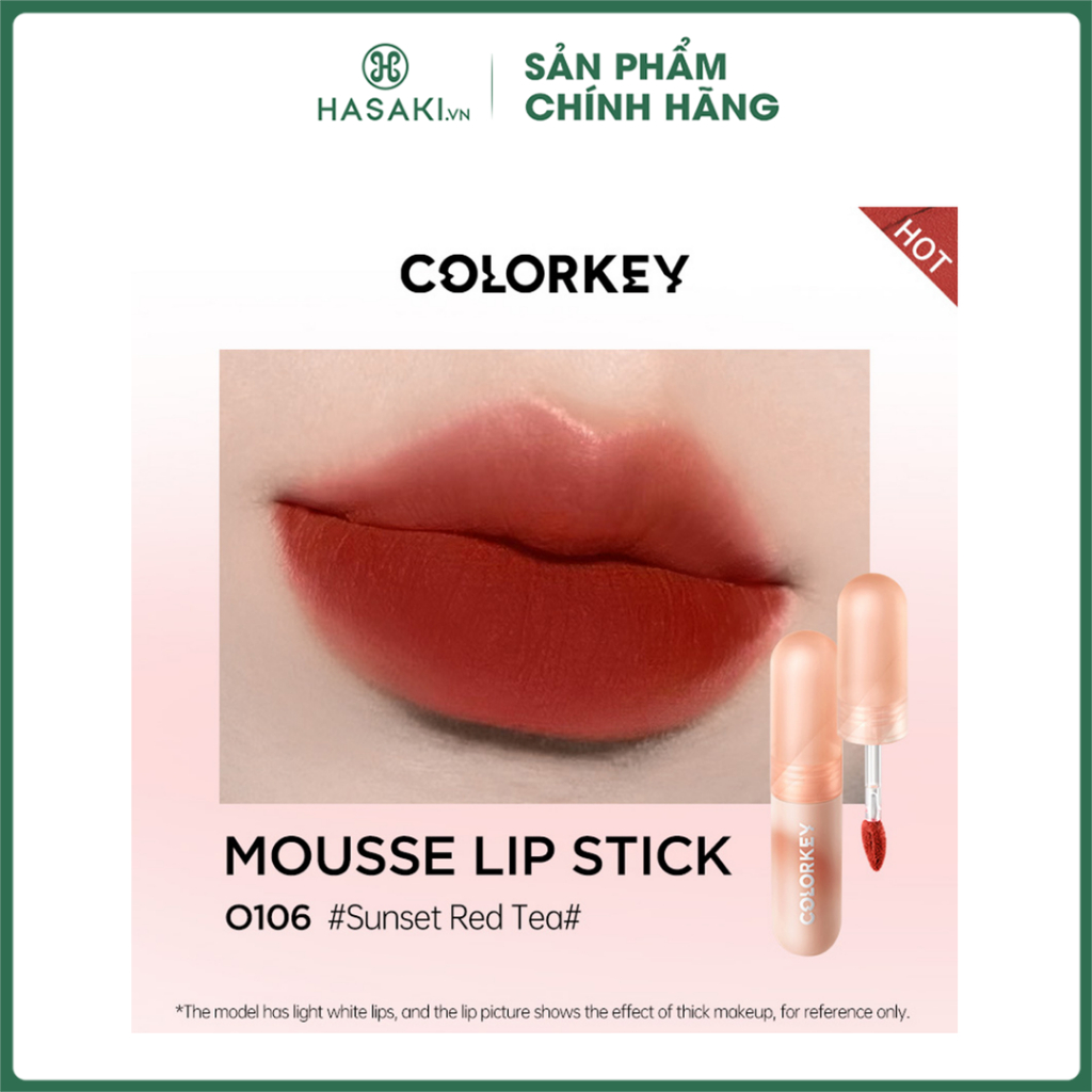 Son Môi Colorkey Nhung Mờ Mousse Lip Mud Matte 2g Hasaki Sản Phẩm Chính ...