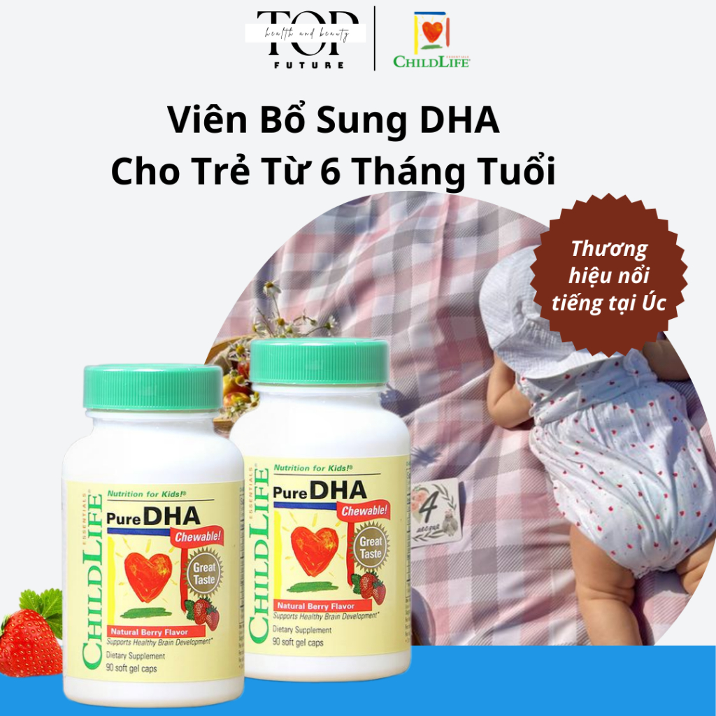 Viên Bổ Sung DHA Cho Trẻ Từ 6 Tháng Tuổi Childlife Pure DHA 90 Viên Của ...
