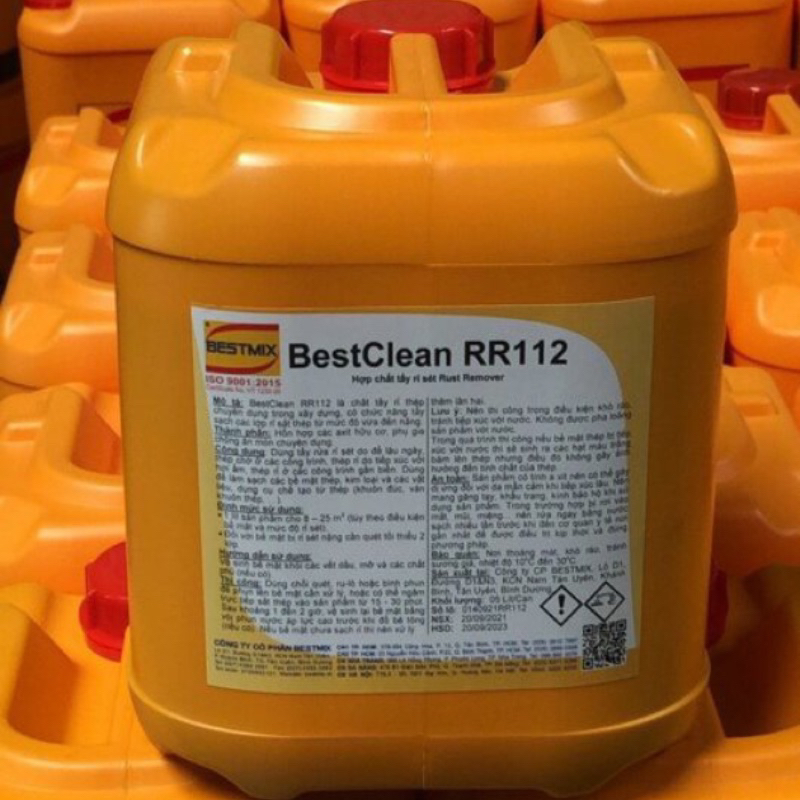 [Hỏa Tốc] Can 5 Lít Chất Biến Đổi Gỉ Sắt Thép BestClean R112 Bestmix Tương Đương B-05 B05 ...