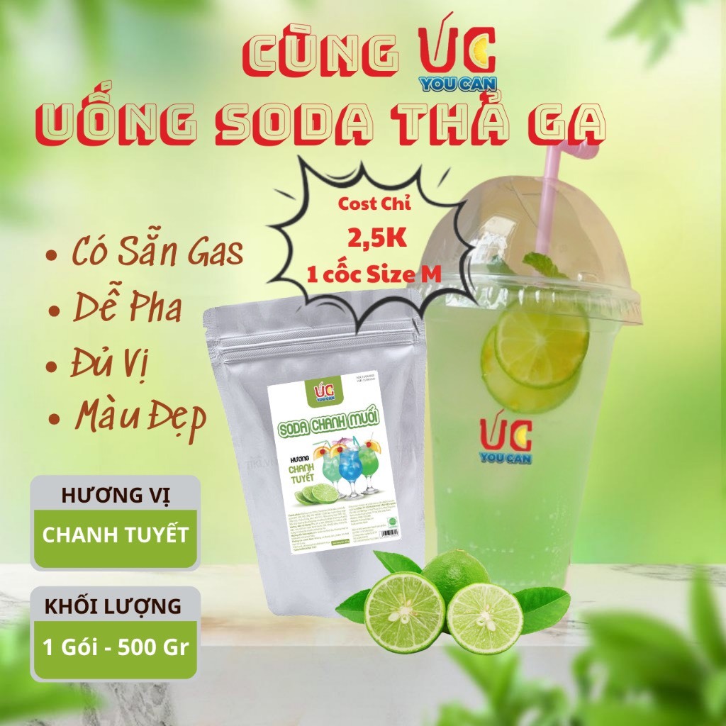 SODA CHANH MUỐI HÒA TAN UC TÚI 500G | Shopee Việt Nam