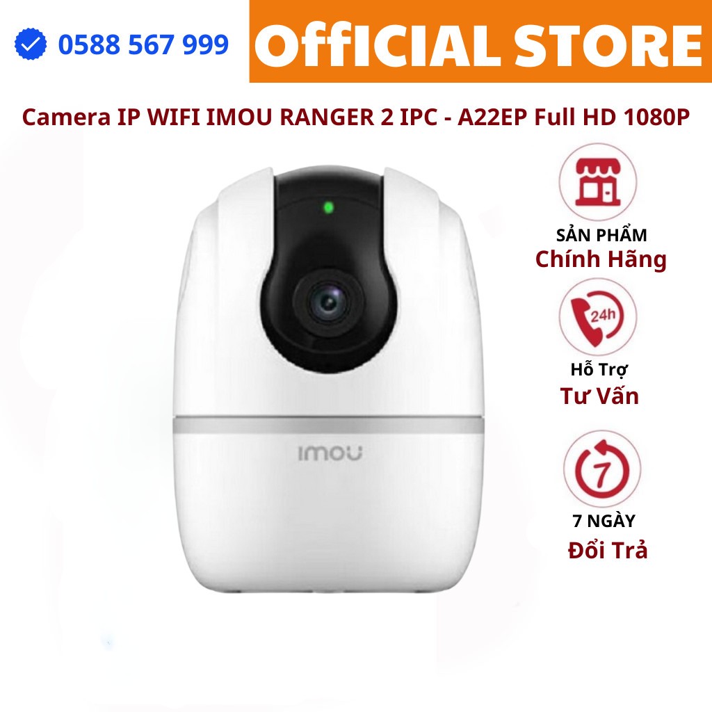 Camera IP WIFI IMOU RANGER 2 IPC - A22EP Full HD 1080P - Hàng Chính ...
