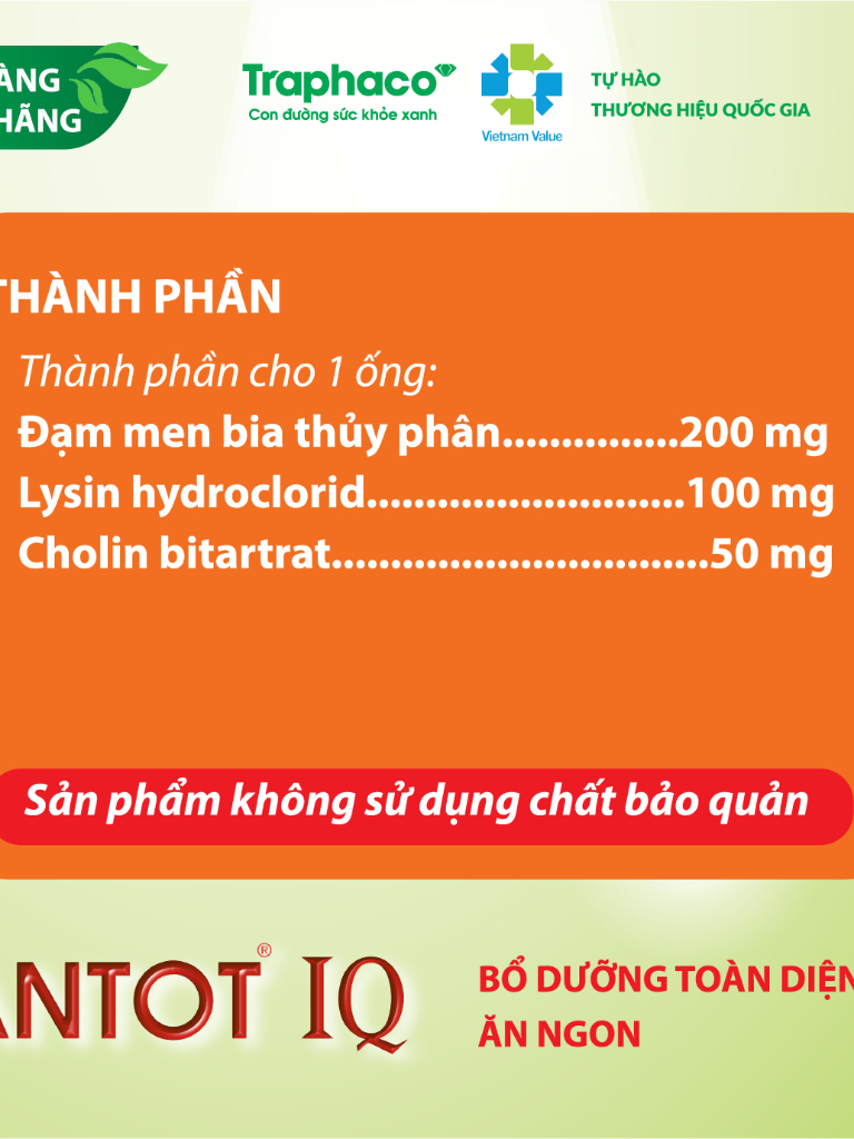 Phát Triển Chiều Cao, Trí Tuệ Antot IQ Traphaco Bồi Bổ Sức Khỏe Ăn Ngon ...