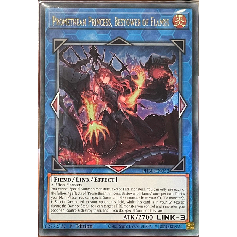 Promethean Princess, Bestower of Flames - PHNI-EN052 - Ultra Rare 1st ...