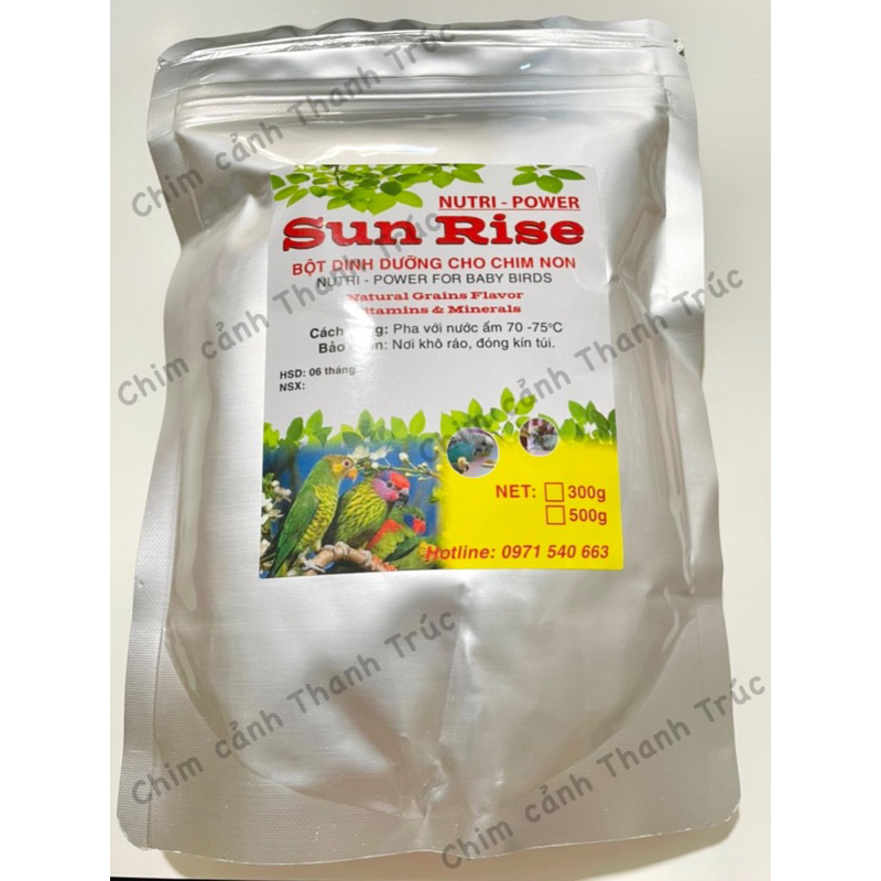 Bột dinh dưỡng cho chim non Sun Rise -300g | Shopee Việt Nam