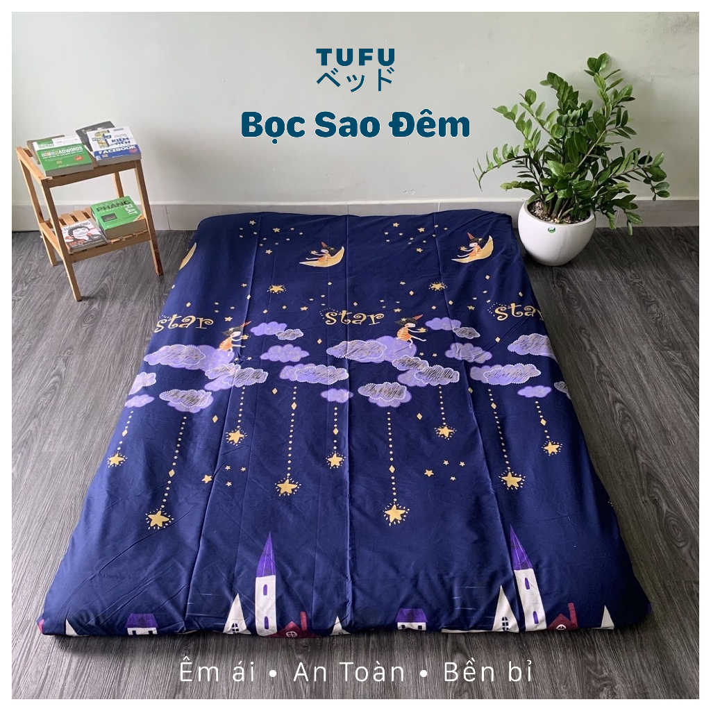 Bọc Nệm Topper Chuyên Dụng - 1m | 1m2 | 1m4 | 1m6 | 1m8 - Bọc kín nệm 2 ...
