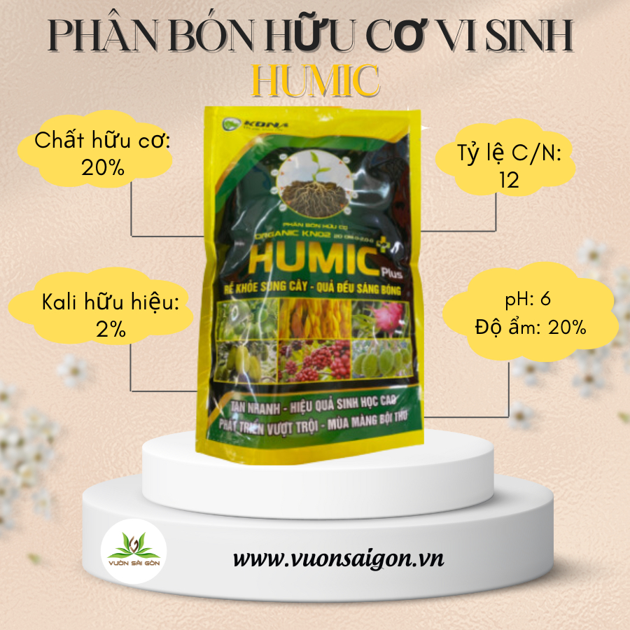 Phân bón hữu cơ vi sinh Trichoderma Humic (1kg) giúp rễ khỏe, quả đều ...