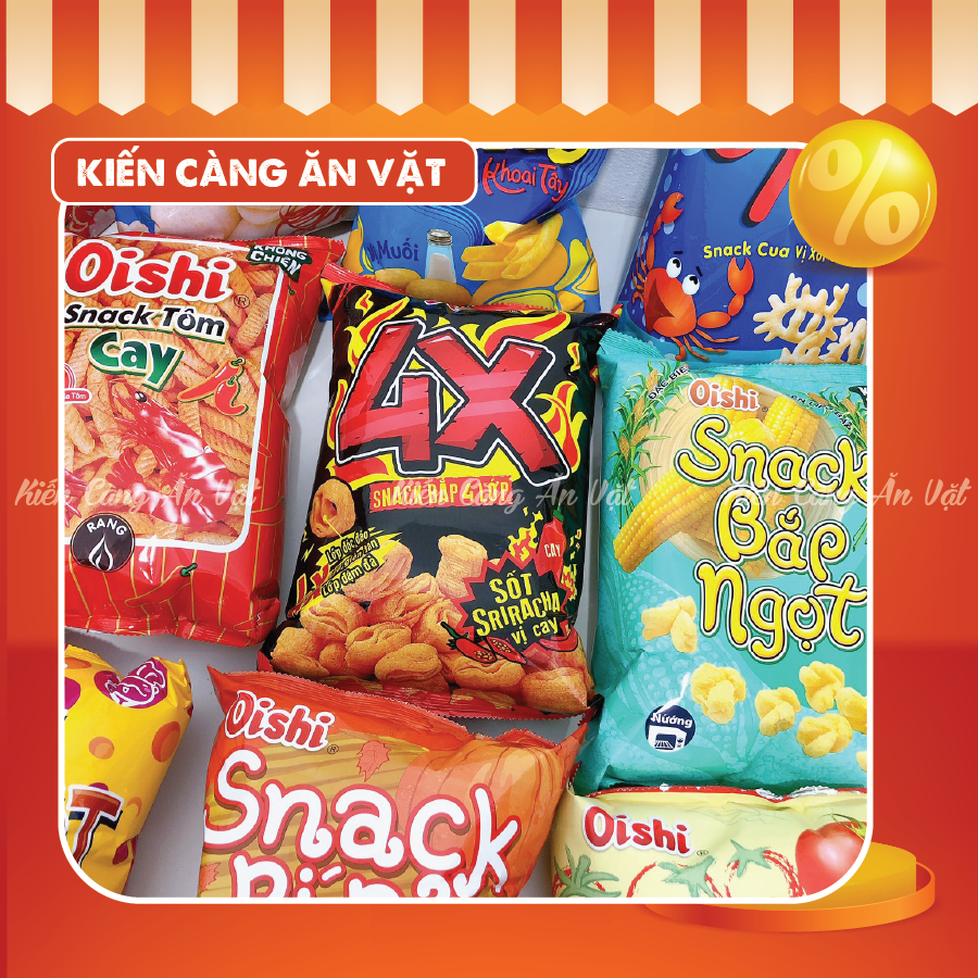(GÓI KHỔNG LỒ 68G) Bim bim Oishi đủ vị hàng chính hãng | Shopee Việt Nam