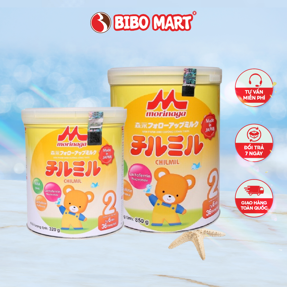 Sữa Morinaga Chilmil Nhật Bản Tăng Đề Kháng Cung Cấp Vitamin DHA Canxi Tiêu Hóa Số 2 Từ 6 36 ...