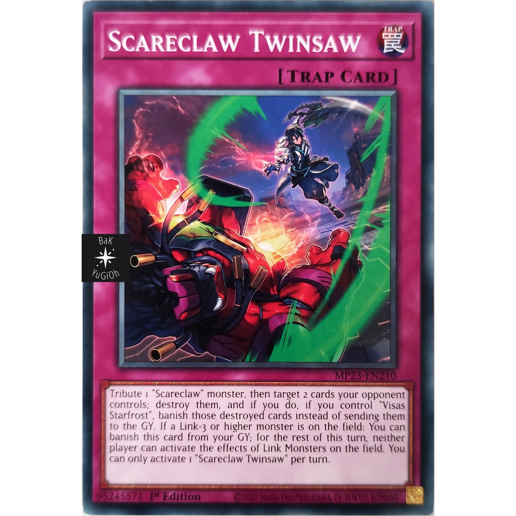 [BaK Yugioh] Scareclaw Twinsaw |EN+AE| Common [Chính Hãng] | Shopee ...