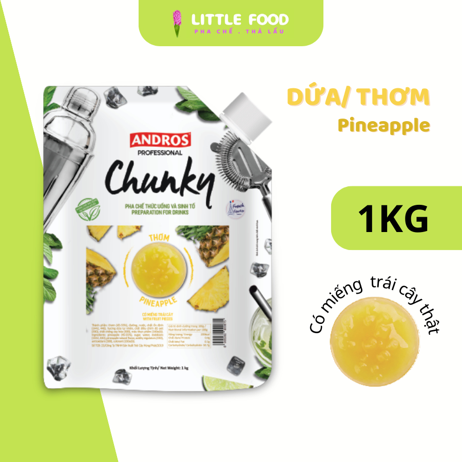 Mứt trái cây Chunky Andros - Vị Thơm/ Dứa | Shopee Việt Nam