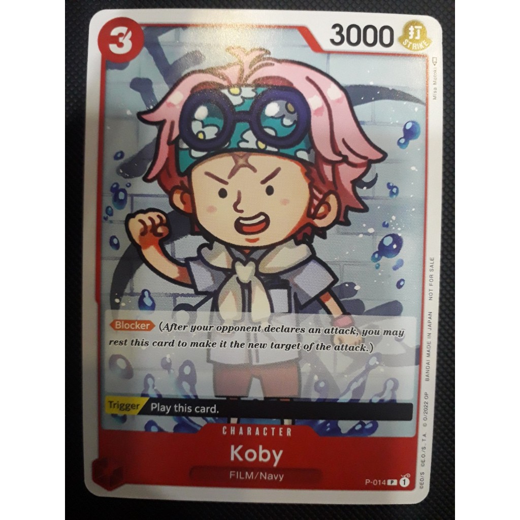 Thẻ bài One Piece P-014 - Koby - Character - Promo | Shopee Việt Nam