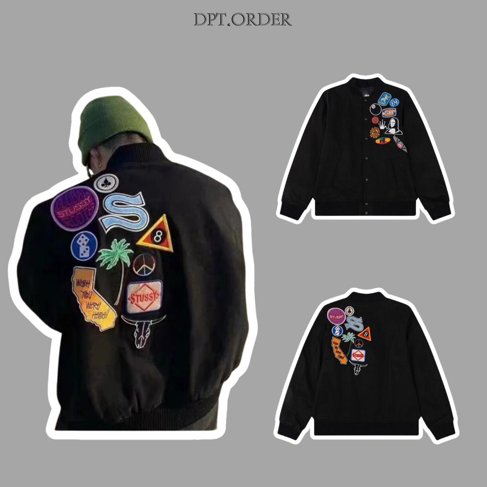 (Best Quality) Áo Varsity Jacket Stu Souvenir Stadium Chất Lượng Cao ...