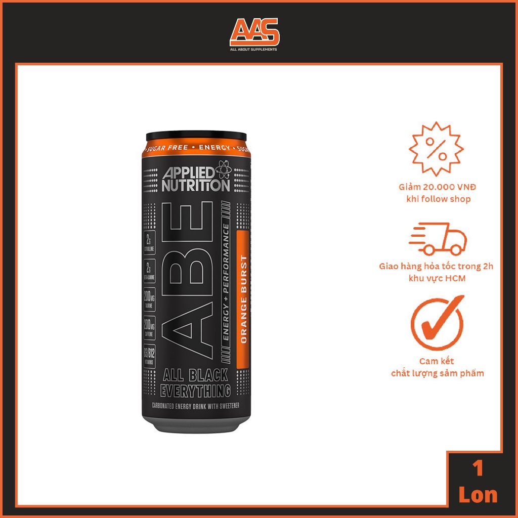PRE-WORKOUT - APPLIED NUTRITION - ABE CAN - 330ML - Dạng nước tăng sức ...