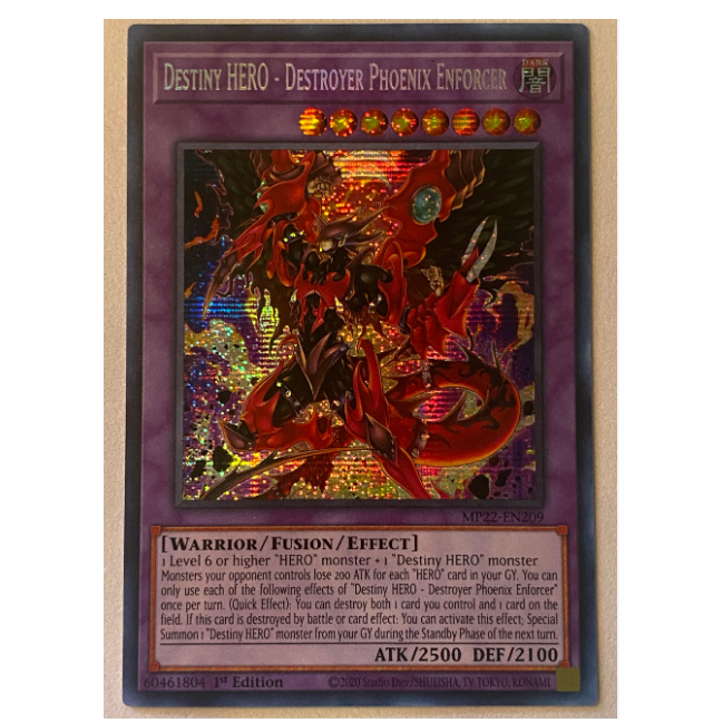 Thẻ bài YUGIOH - TCG - Destiny HERO - Destroyer Phoenix Enforcer MP22 ...