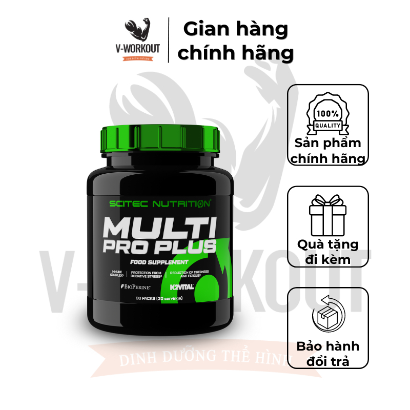 VITAMIN Tổng hợp liều cao | Multi Pro Plus 30 Gói- 7 viên | Vitamin Tổng Hợp Liều Cao | SCITEC ...