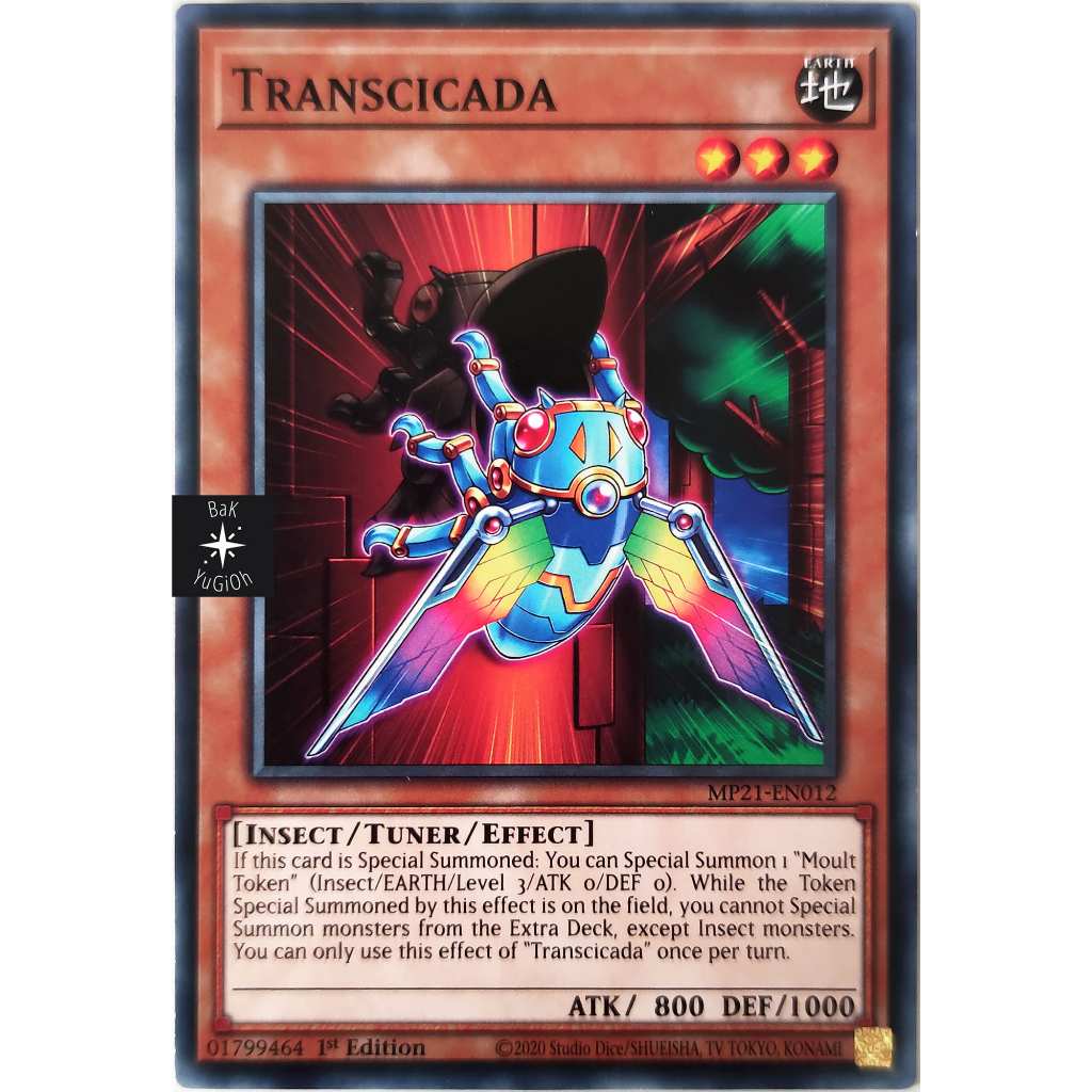 [BaK Yu-Gi-Oh!] [Thẻ Bài Chính Hãng] Transcicada |EN| Common | Shopee ...