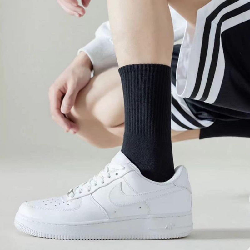 Tất nam nữ cổ cao thể thao, vớ nam nữ cao cấp chất liệu vải Hàn co giãn ...