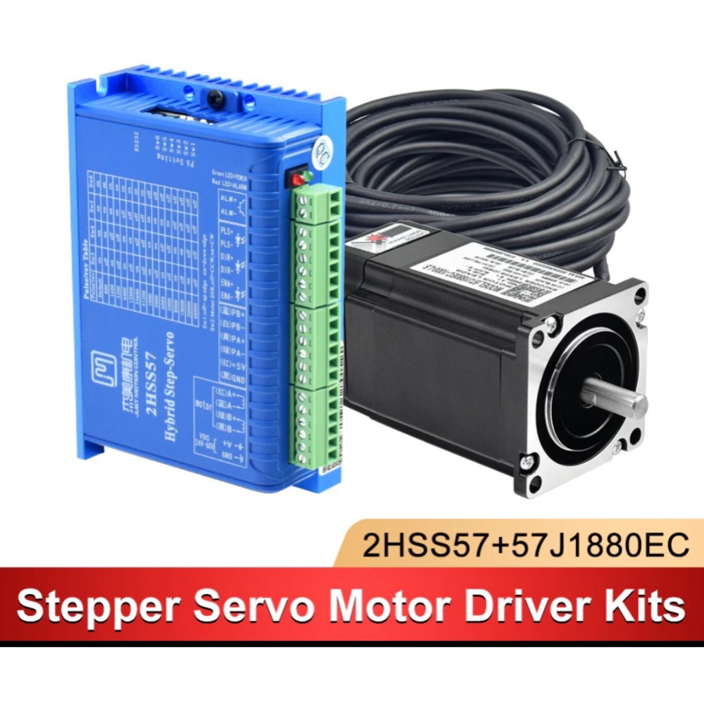 Bộ động cơ Hybrid Servo Hãng và Driver 2HSS57 (kèm cáp) Hàng tháo máy Bộ động cơ Hybrid Servo ...