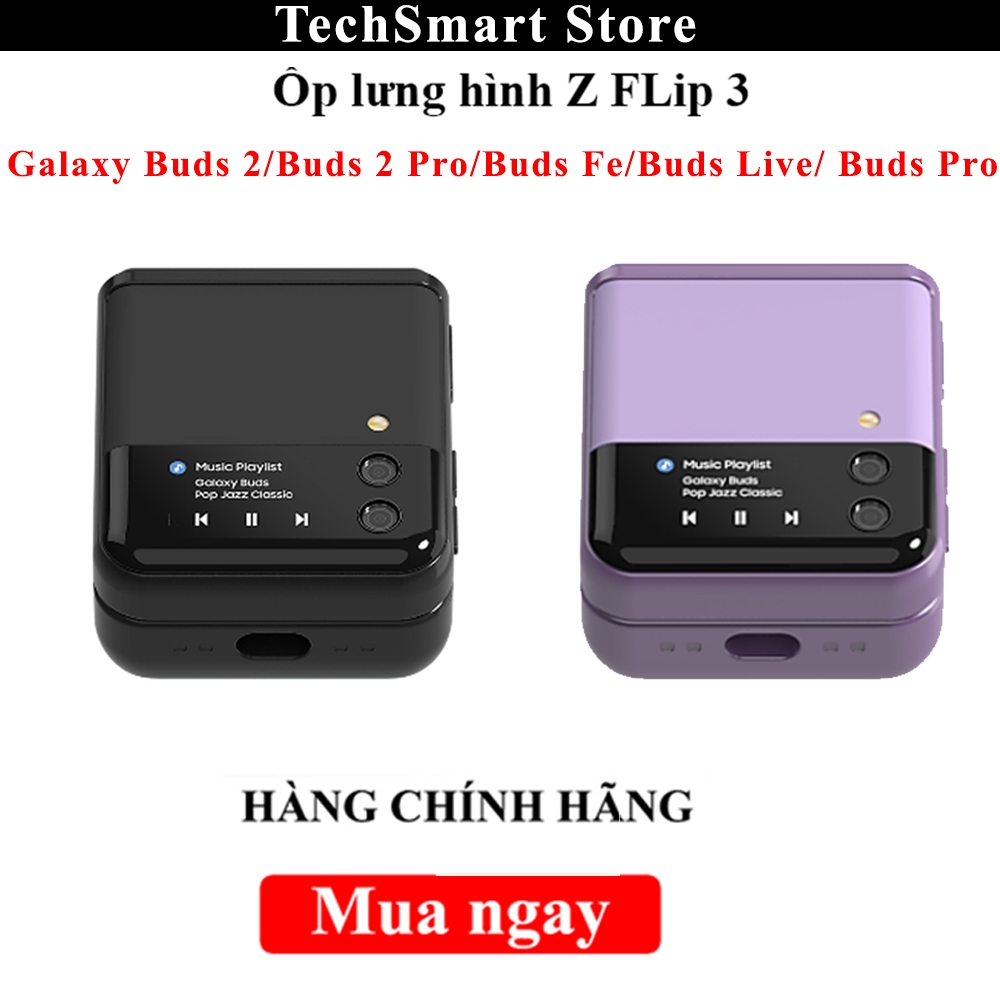 [Buds 2 Pro/Buds Pro/Buds2/Buds Live] Ốp lưng hình ZFlip 3 Samsung ...