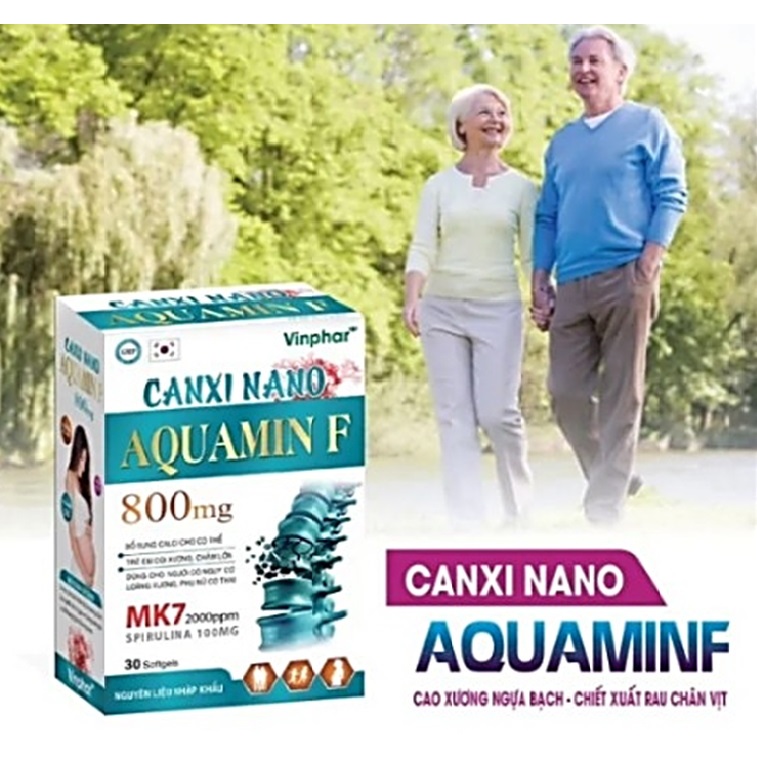 Viên Uống Bổ Sung Canxi Aquamin F 800mg - Cao ngựa bạch , Canxi từ tảo biển Phát triển hệ xương ...