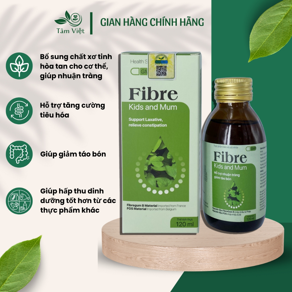 Siro uống bổ sung chất xơ tinh Fibre Kids and Mum giúp nhuận tràng, hỗ ...