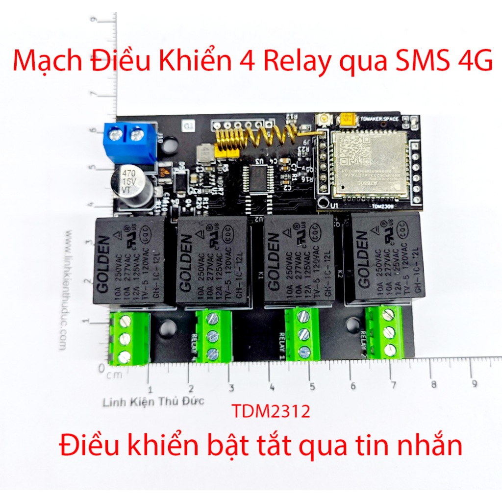 Mạch điều khiển Relay qua SMS 4 Kênh 6 Kênh điều khiển relay qua tin ...