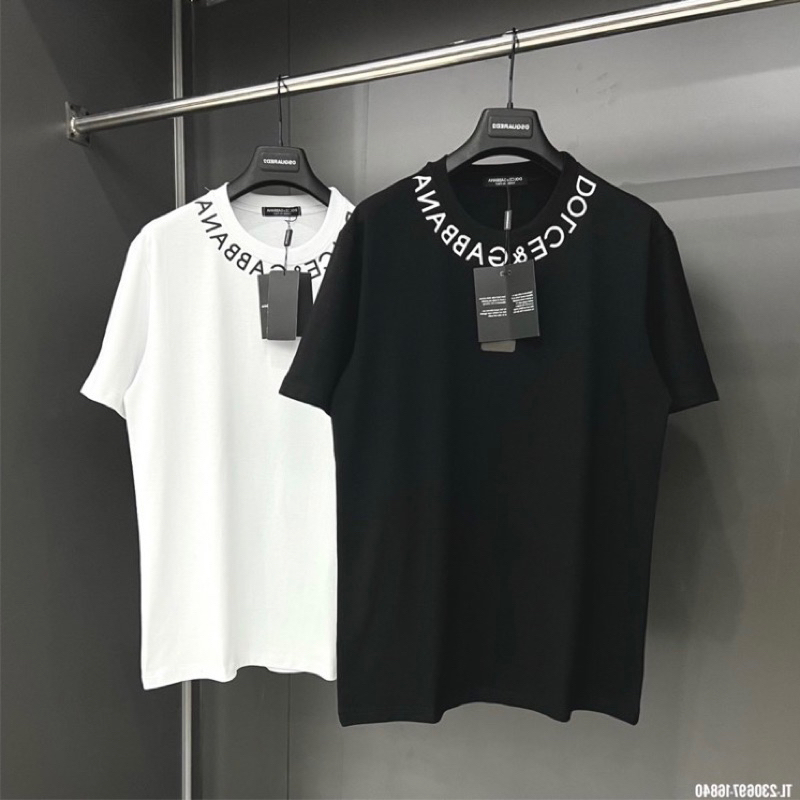 áo phông chữ cổ dolce.abbana unisex tay lỡ nam nữ | Shopee Việt Nam