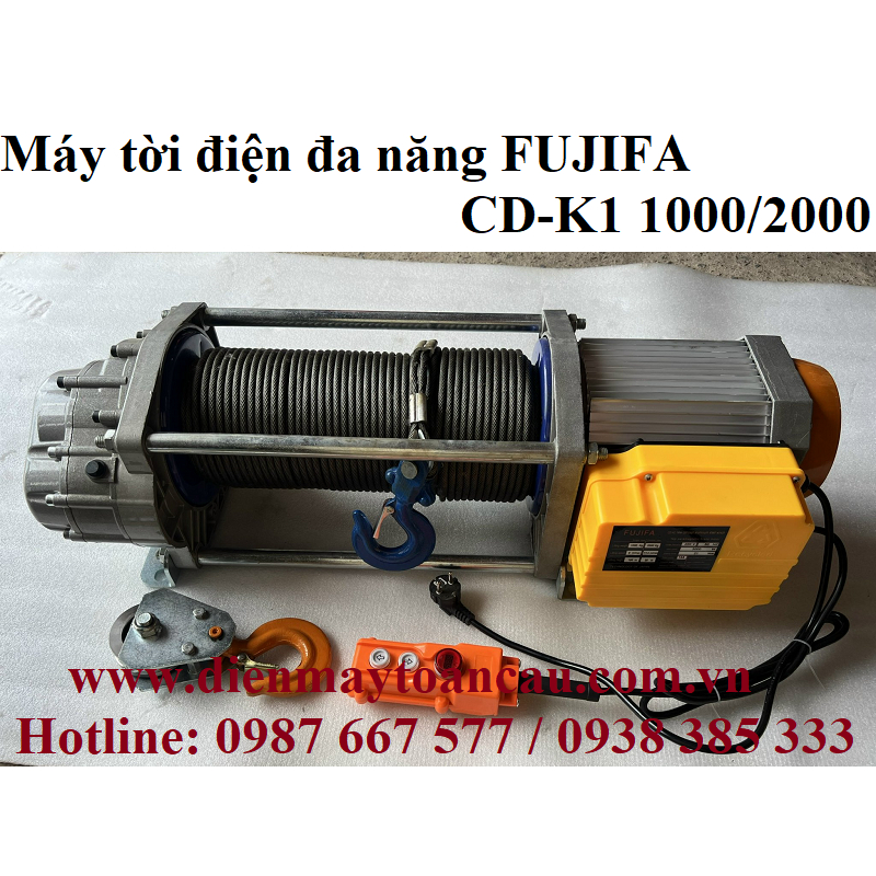 Máy tời điện đa năng FU JIFA CDK1 1000/2000, 100M, 7/14MP | Shopee Việt Nam