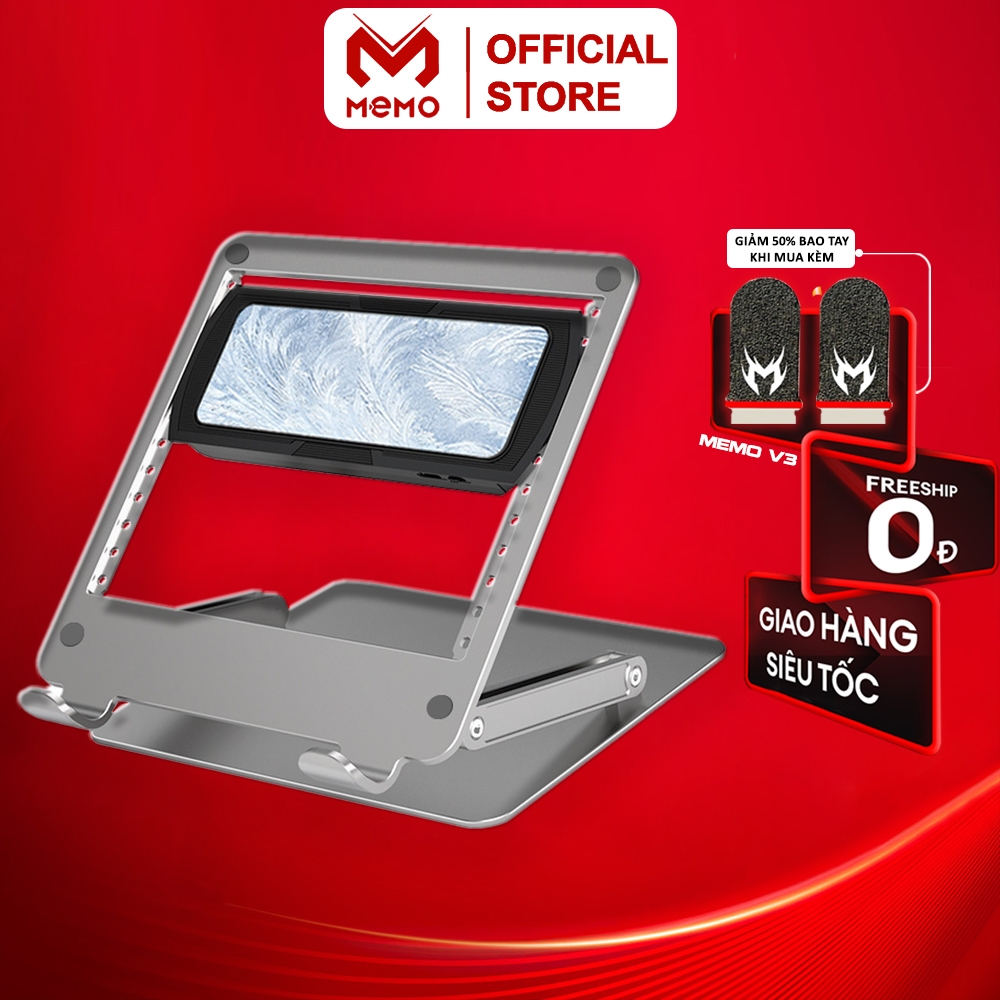 Đế tản nhiệt sò lạnh gaming MEMO DP01 làm lạnh sâu giảm nhiệt độ làm việc văn phòng chiến game ...