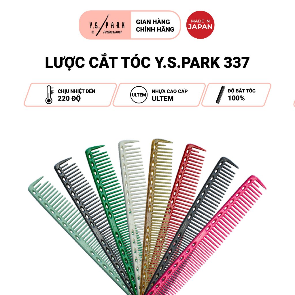 Lược cắt tỉa tóc nữ YS PARK YS-337 răng tròn hàng chính hãng made in ...
