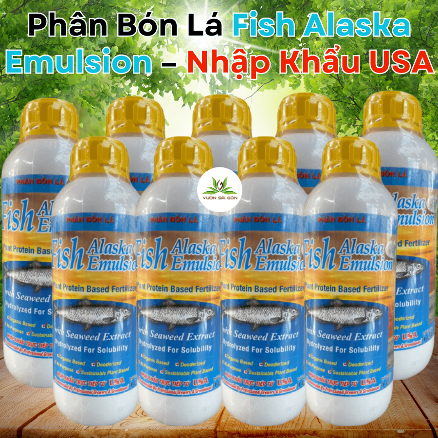 Phân Bón Đạm Cá Fish Alaska Emulsion - Nhập Khẩu USA | Vườn Sài Gòn