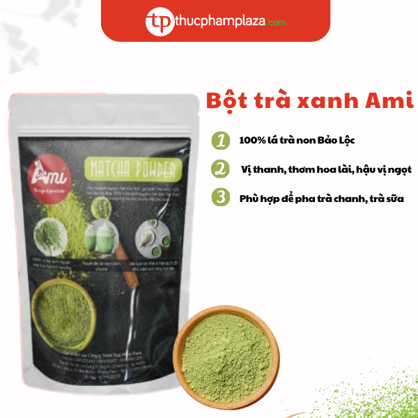 Bột trà xanh matcha AMI 100g | Shopee Việt Nam