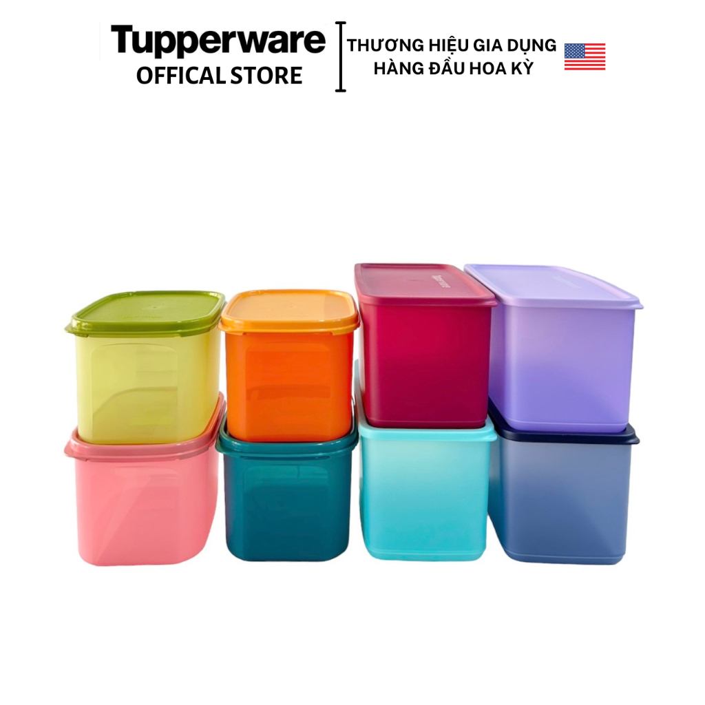 Bộ hộp trữ mát Tupperware Funtastic and Colorful Rectangular Set 8 ...