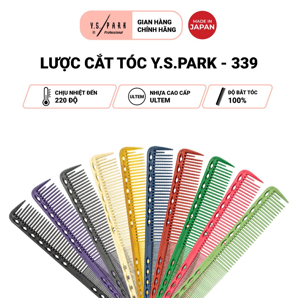 [ 3 TẶNG 1 ] Lược cắt tóc nam nữ YS-339 cho tóc ngắn và trung bình - Hàng chính hãng YS PARK ...