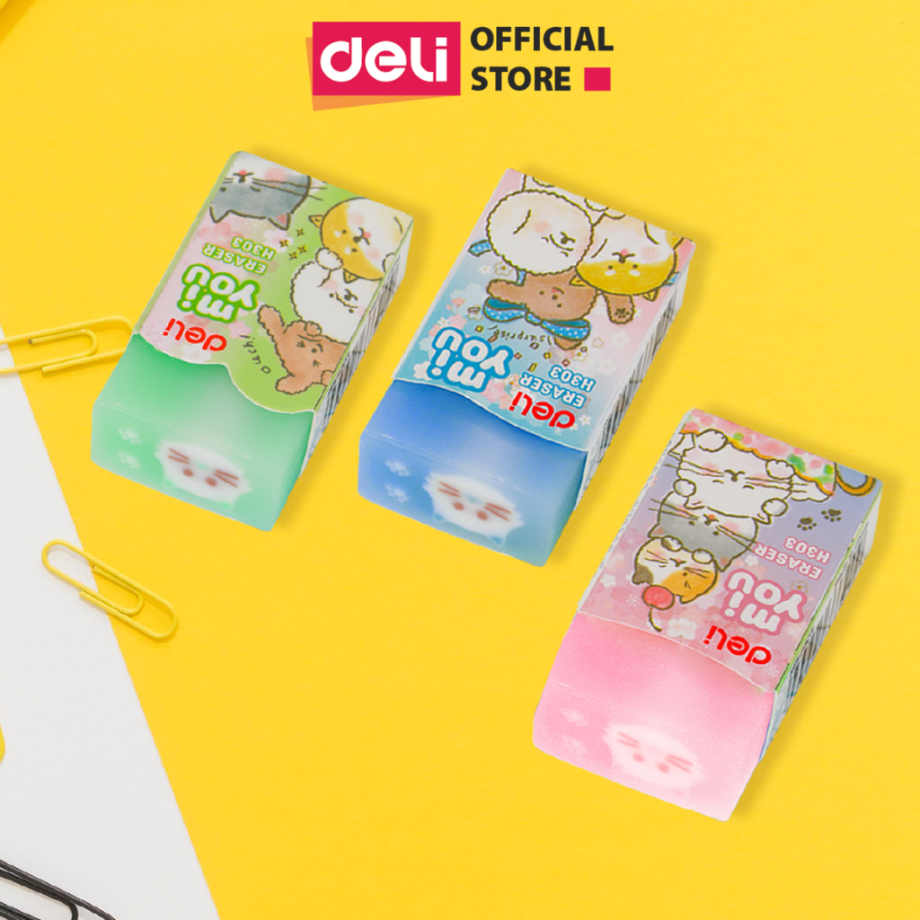 Gôm Tẩy Bút Chì 2B Deli - Tẩy Sạch Sẽ, Ít Vụn, Không Mòn Giấy - Phù Hợp ...