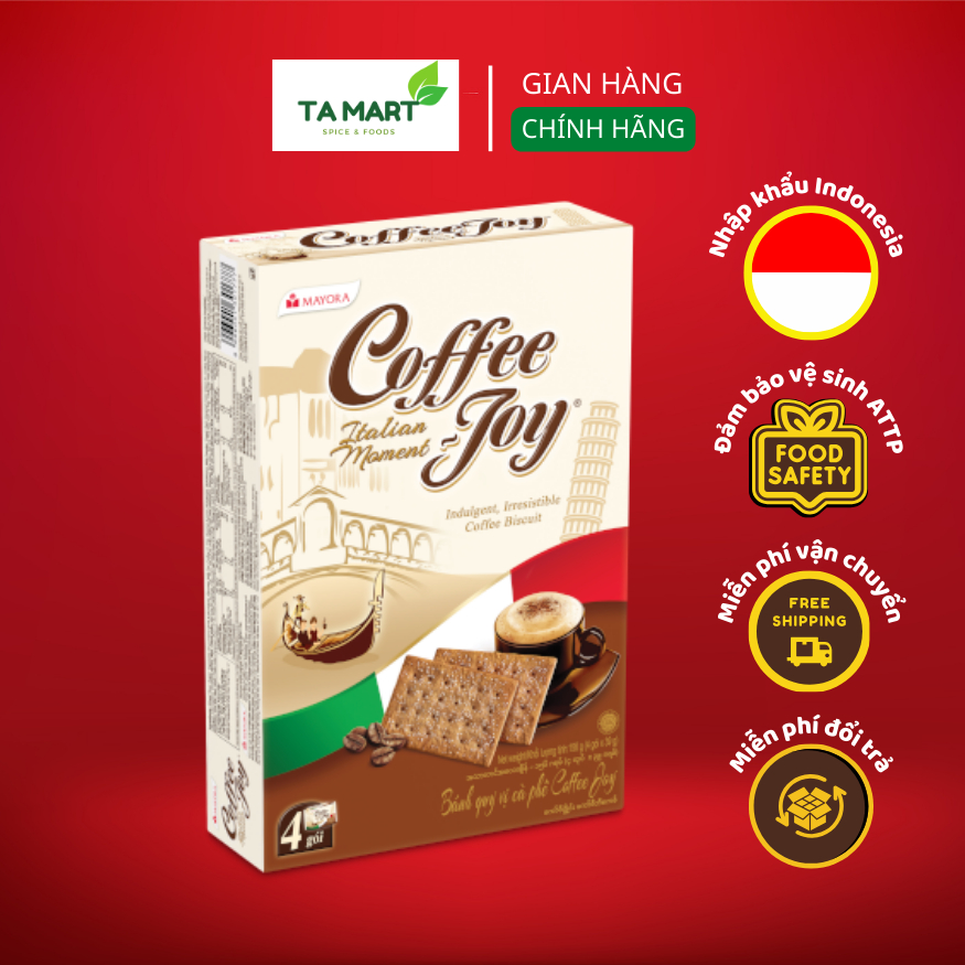 Bánh Quy Vị Cà Phê Coffee Joy 156g Thơm Ngon Dinh Dưỡng (4 Gói x 39g ...
