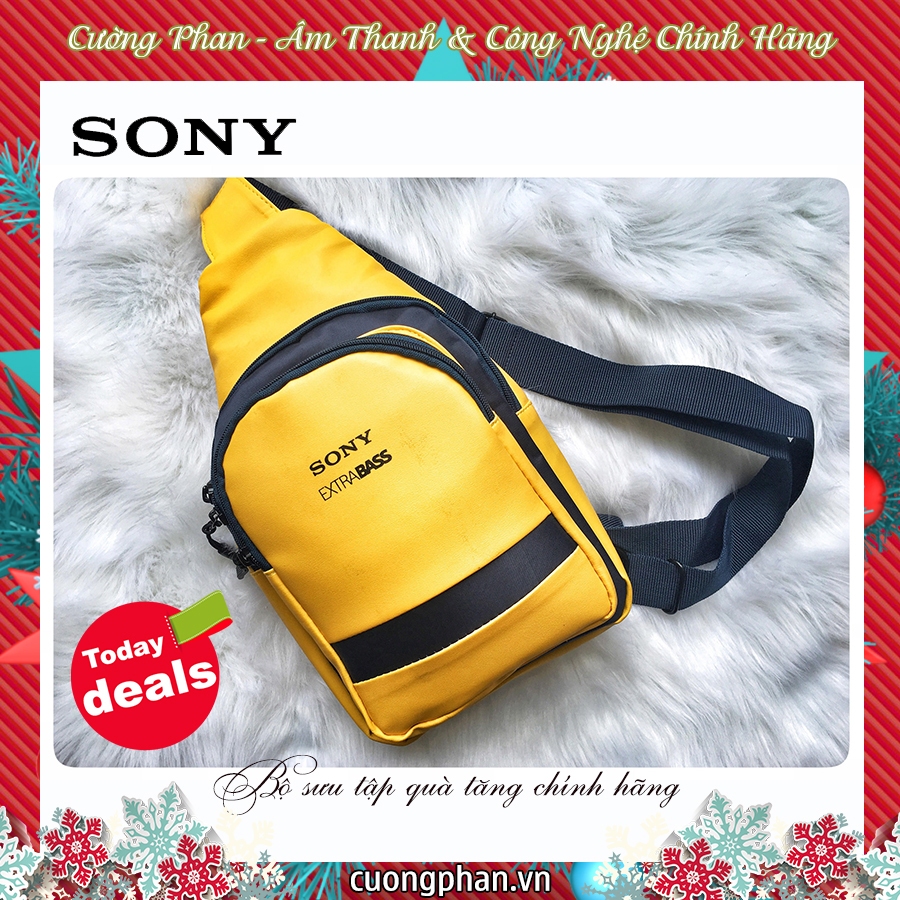 Túi Chéo Vai Sony Extra Bass Màu Vàng - Bộ Sưu Tập Quà Tặng Từ Sony ...