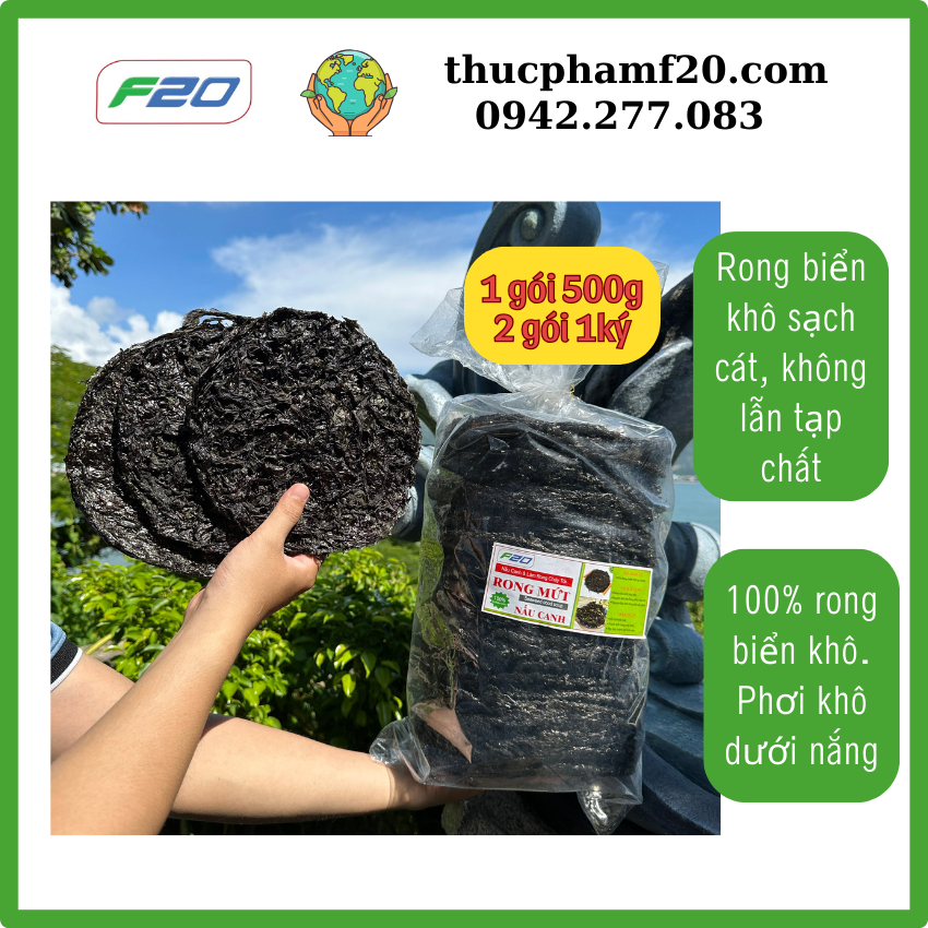 Rong Mứt Nấu Canh Nha Trang 250gr & Rong Biển Khô Làm Rong Biển Cháy ...