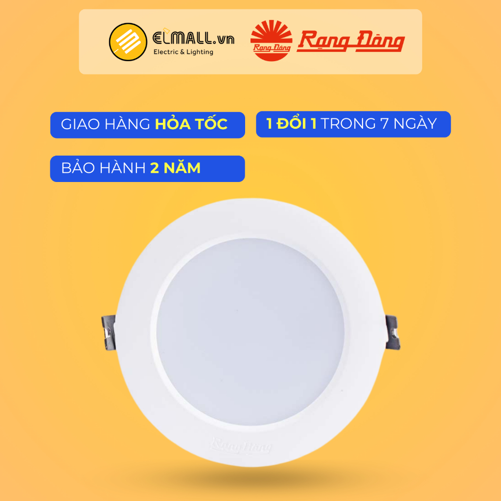 Đèn led âm trần downlight AT04 7W, 9W, 12W 3000K/6500K Rạng Đông ánh ...